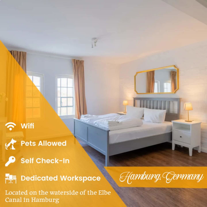 Premium 3-room Apartment, Right On The Elbe Canal - Hamburg
