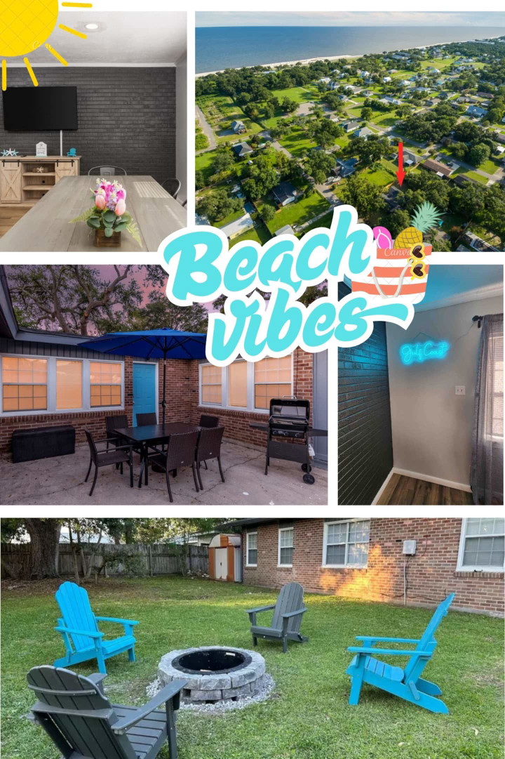 Gulf Coast 3 Br Beach Getaway Near Cb Base - Mississippi