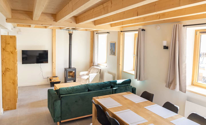 La Marmotte Joyeuse: Large Renovated Duplex With A View Of Meije - La Grave