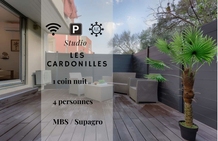 078 - Les Cardonilles, Air Conditioning, Parking, Mbs Supagro - Montpellier