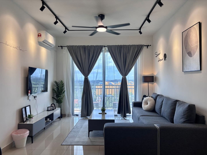 Minimalist 2bd4px | Centralpark Jbtown | Wifinetflix - Malaysia