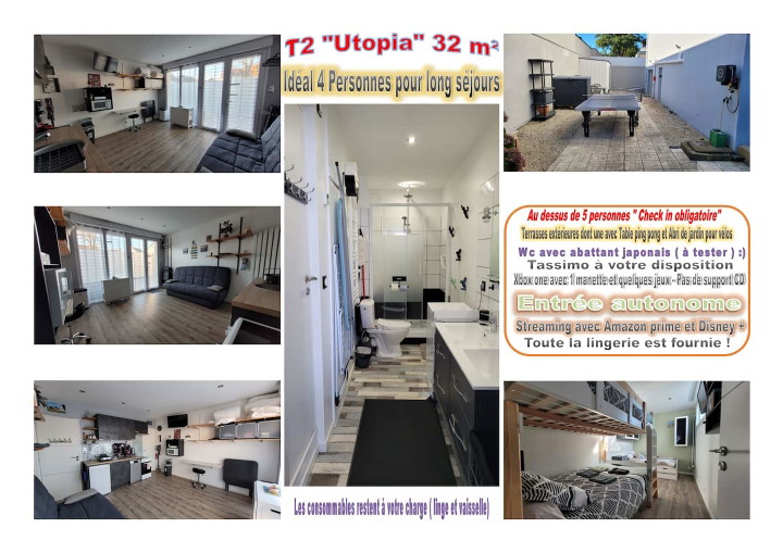 2-room Apartment 32 M² / Easy Parking / Well-equipped / Ground Floor - Lorient
