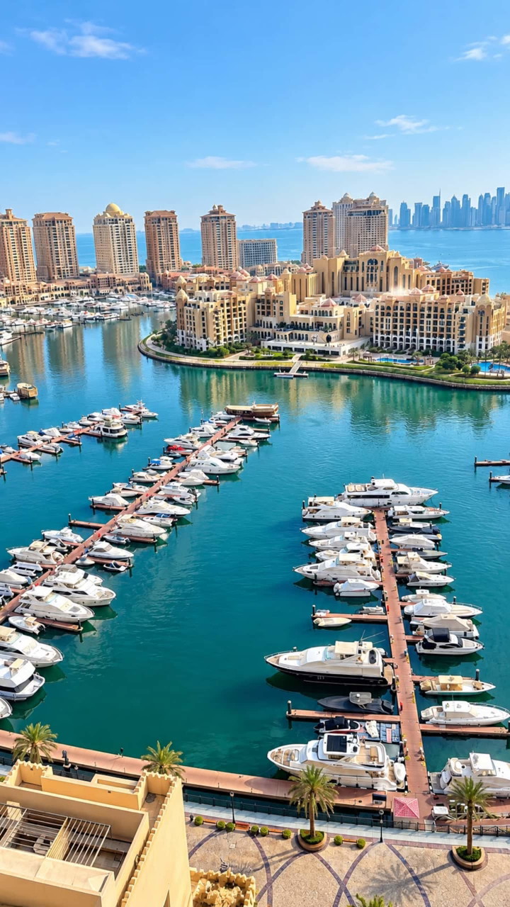 Pearl Studio With A Marina & Yacht View - Doha