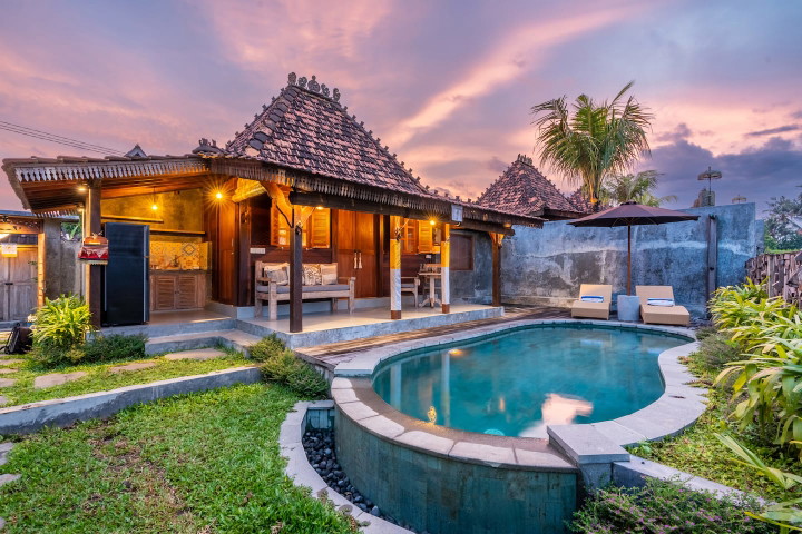 Luxury Wooden Villa  Bathtub Pool & Ricefield - Endonezya