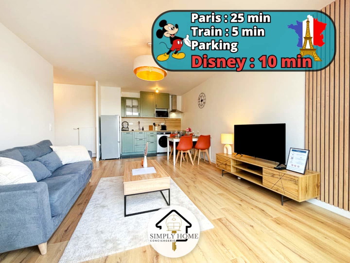 Globe Disney 10min / Gare 5min Paris + Terrasse - Torcy