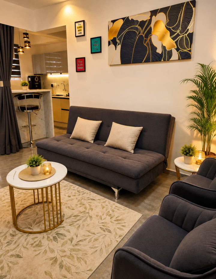 Luxury 18th Floor 1bhk Apartment, Lake&metro Views - India