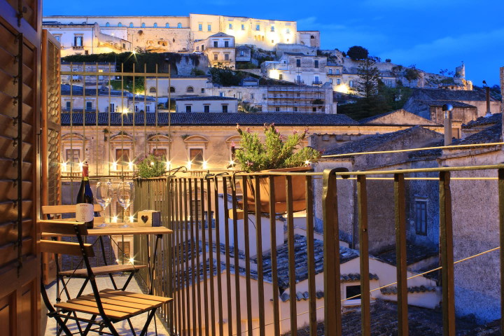 "Behind The Scenes" - A Balcony In The Baroque Center - Modica