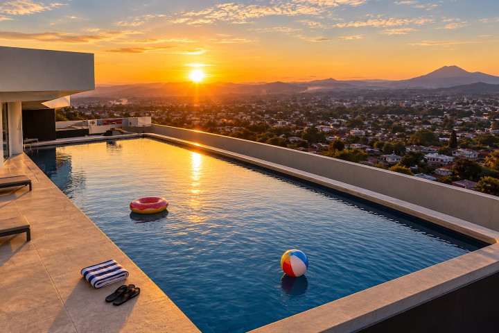 Urban Nest Luxury Volcano View - Pool+gym+wash/dry - Dipartimento di San Salvador