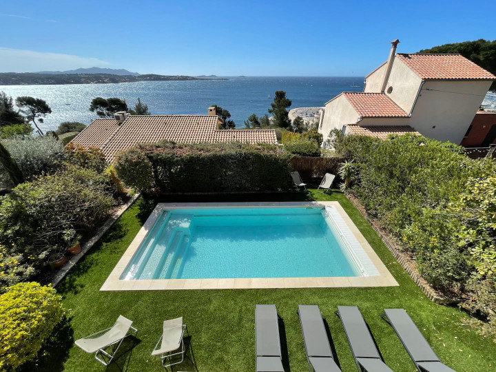 Villa Violette Vue Mer Panoramique Piscine Clim - Bandol