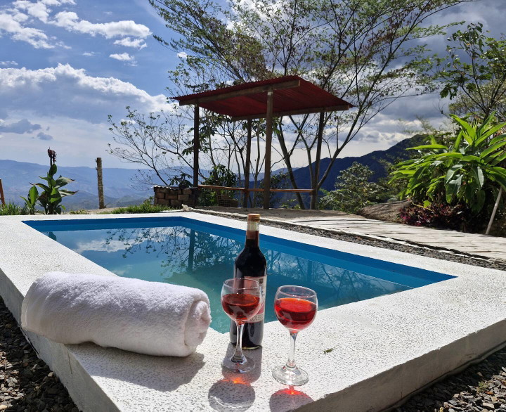 Cabaña Con Minipiscina Privada Vista Infinita. - Nimaima