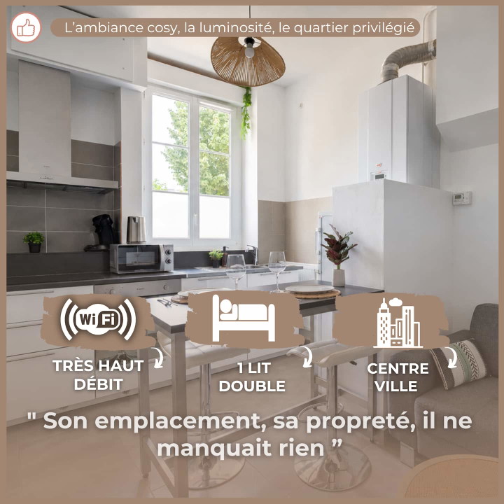 "Chamotte" Hyper Centre Wifi Cosy - Bourg-en-Bresse