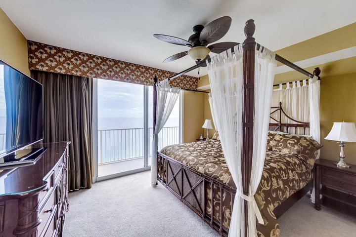 Master Bedroom With Gulf View, - Panama City Beach, FL