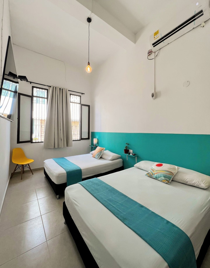 Bona Vida Hostel - Habitación Familiar Para 6 - Riohacha
