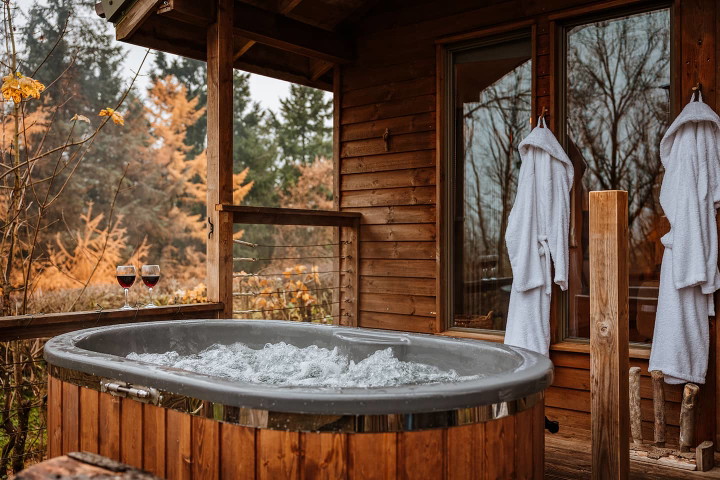 Sycamore Cabin With Woodfired Hot Tub - Cheshire