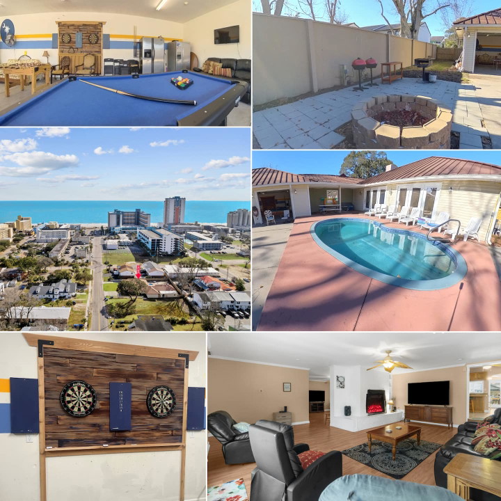 Elegant, Huge, 4king Private Pool&yard, Gamegarage - Myrtle Beach, SC