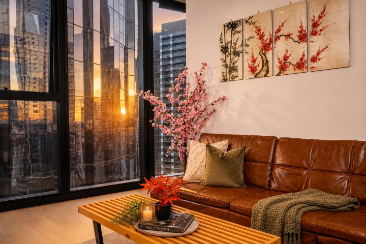 Modern Luxury 2b2b W/ City Views & Free Parking - Melbourne