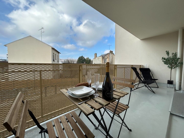 Bleuets Cozy Studio New Terrace Near The Center - Reims