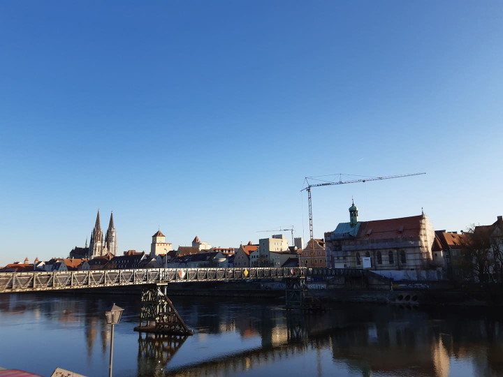 Domblick Von Donauinsel - Regensburg