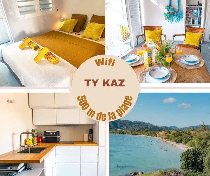 Ty Kaz: 2 Bedrooms + 2 Bathrooms, 650 M From The Beach - Martinique