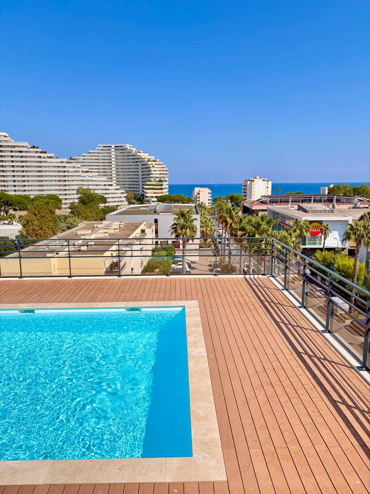 T2 Neuf Piscine Rooftop Plage à Pied Parking - Villeneuve-Loubet
