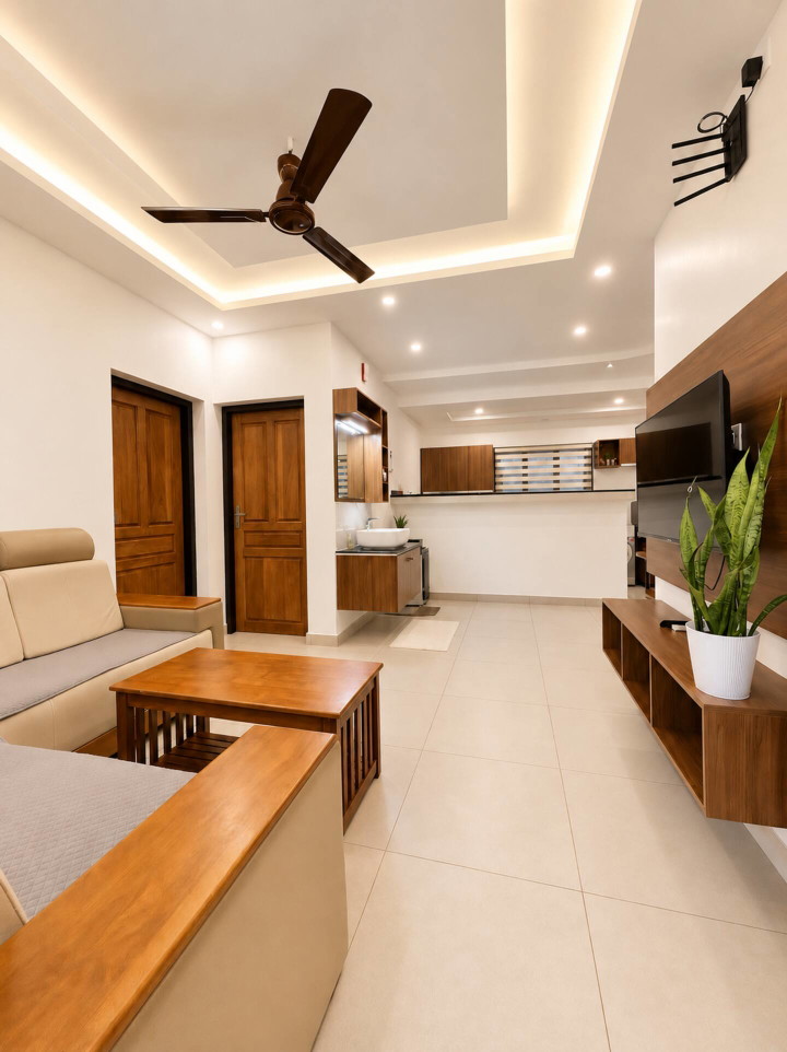 Om Shanti Apartments | 2bhk Near Varkala Beach - Varkala