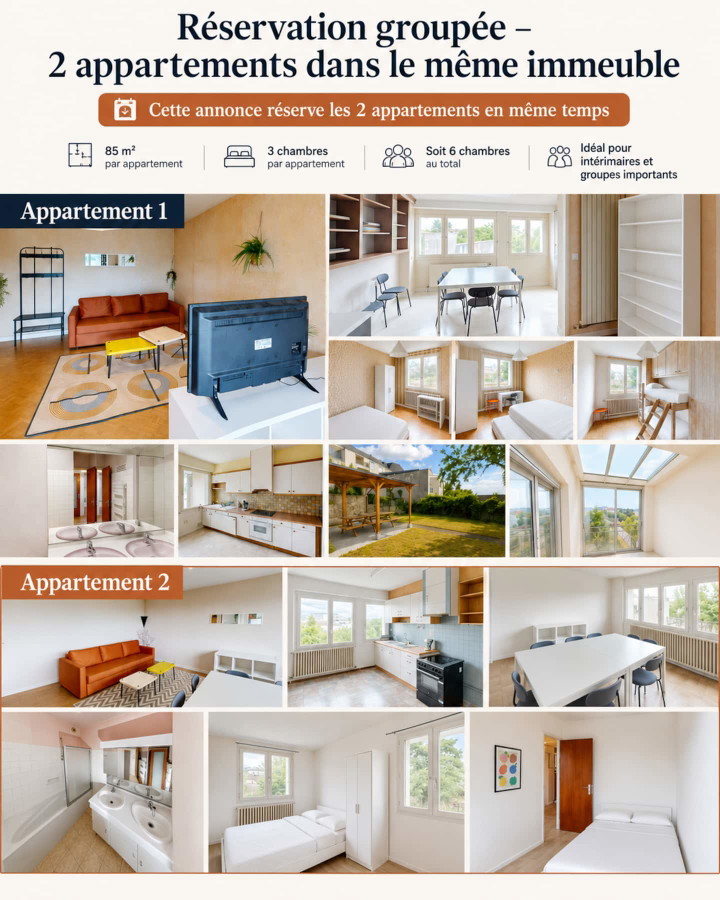 Lot 2 Appartements Même Immeuble (6 Chambres) - La Roche-sur-Yon