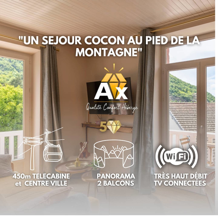 Le Grillon De Pongo Elegant Two-room Apartment With Balconies - Ax-les-Thermes
