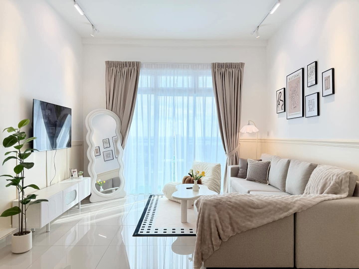 Warmcreamystay｜2bed4pax｜twingalaxy 5min Ksl&ciq - Johor Bahru
