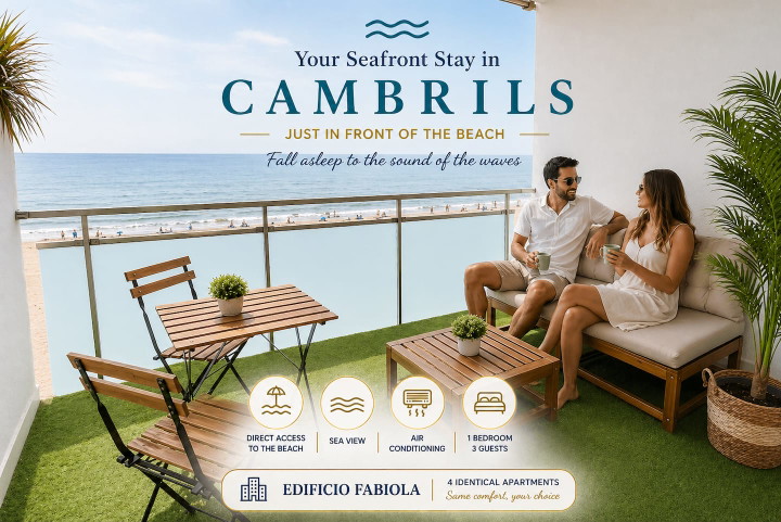 Cambrils Beach  En Première Ligne Et Vue Sur La Mer  Climatisation  Wi-fi - Cambrils