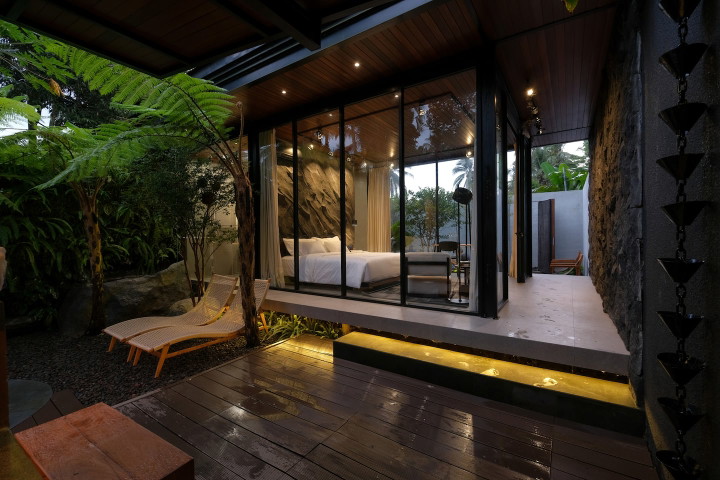 1 Br Luxury W/tropical Garden Di Sisi Pedesaan - Endonezya