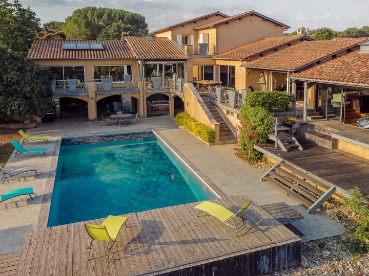 Villa Bleue, Climatisée, Jacuzzi Et Hammam Privé - Figeac