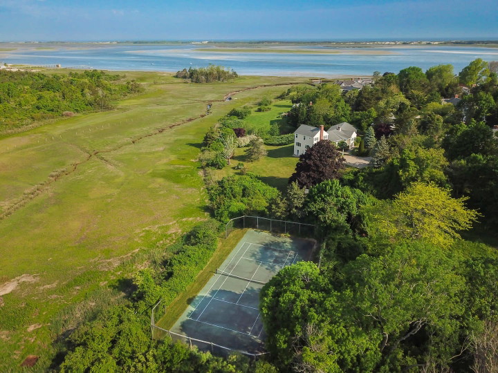 Water Views & Private Tennis Court! - Cape Cod