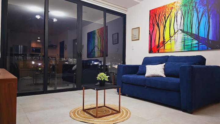 Equipped Apartment-queenbed-wifi-gym-workcube - San Salvador