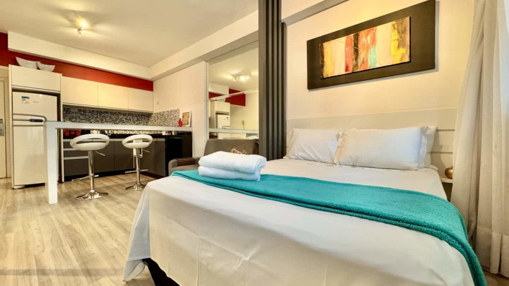 Studio 5º Batel, Garage Included · Swimming Pool · Gym - 