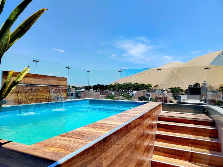 Sunsetview Apt |Pool, Rooftop, Bbq| 7min Plaza Ica - Ica