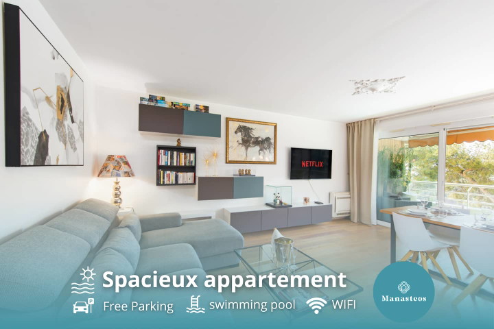 Spacieux Appartement - Parking - Piscine - Bv - Roquebrune-Cap-Martin