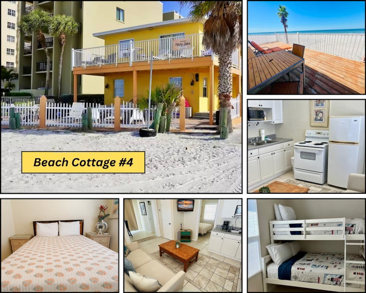 2br Beachside Cottage #4 W/ Kitchen| Dogs Welcome - Redington Beach