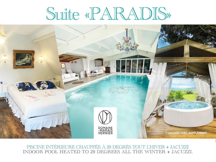 "Suite Paradis" >Piscinechauffée29degrés>jacuzzi - Haute-Normandie