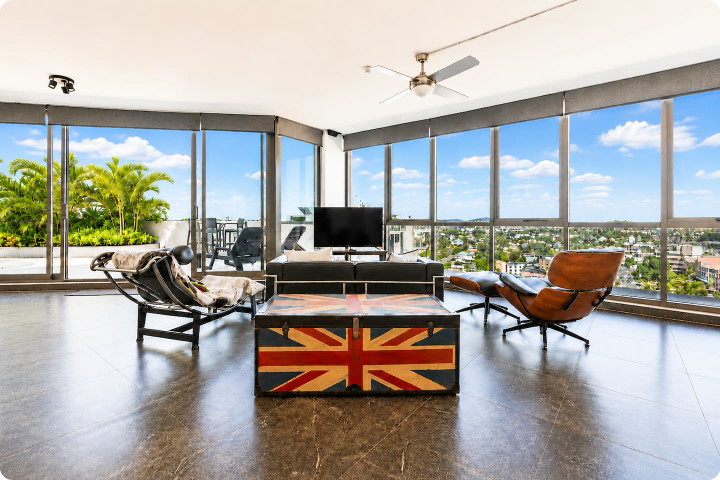 Penthouse Studio With Private Rooftop Balcony - Brisbane