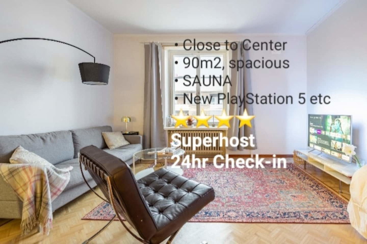 90m2, Sauna, Sea&city, 3br, Ps5, 5g Wi-fi, 24hr - Helsinki