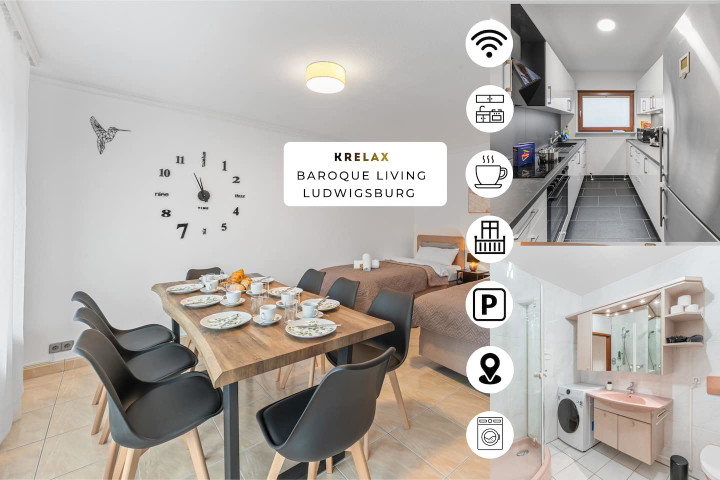 Krelax | 8 Beds | Balcony | Parking | Smart Tv - Kornwestheim