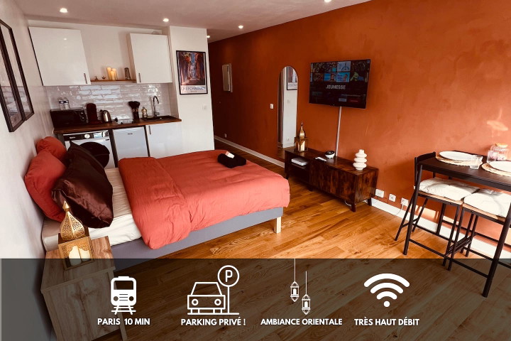 Charmant Studio Tout éQuipé + Parking Privé - Enghien-les-Bains