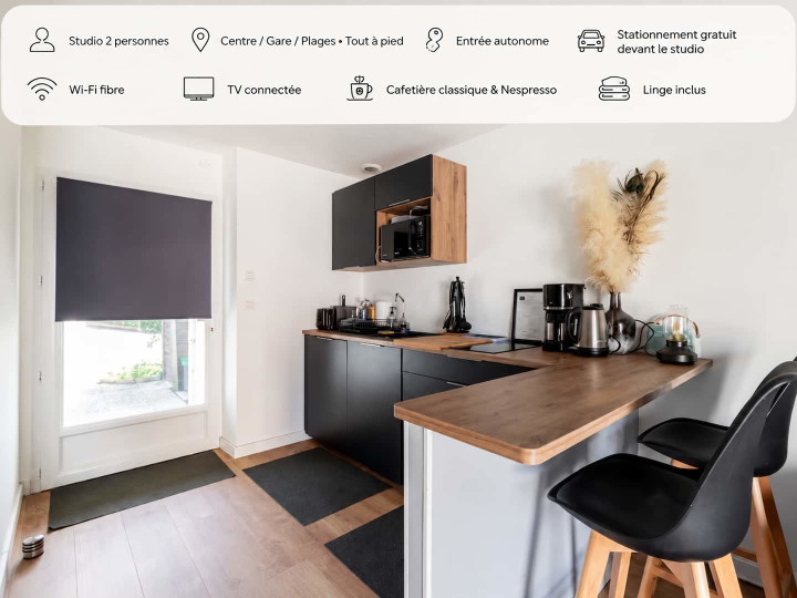 Quiet Studio 2 Steps From The Center, Station, Thalasso, Beaches - Pornic