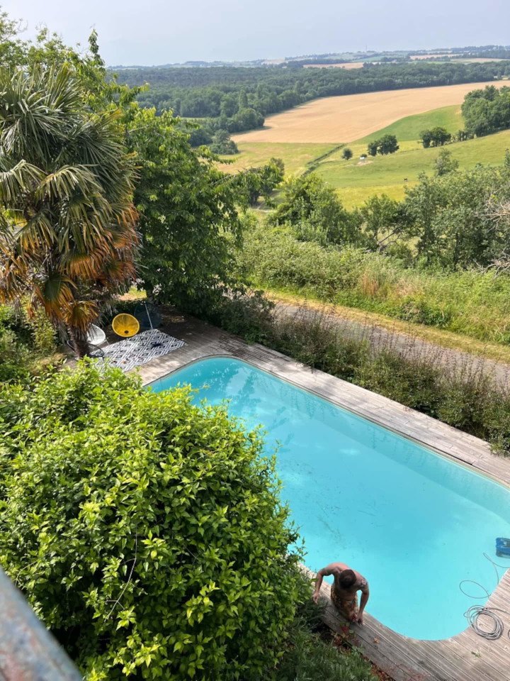 Maison Avec Piscine Et Vue Panoramique - Vic-Fezensac
