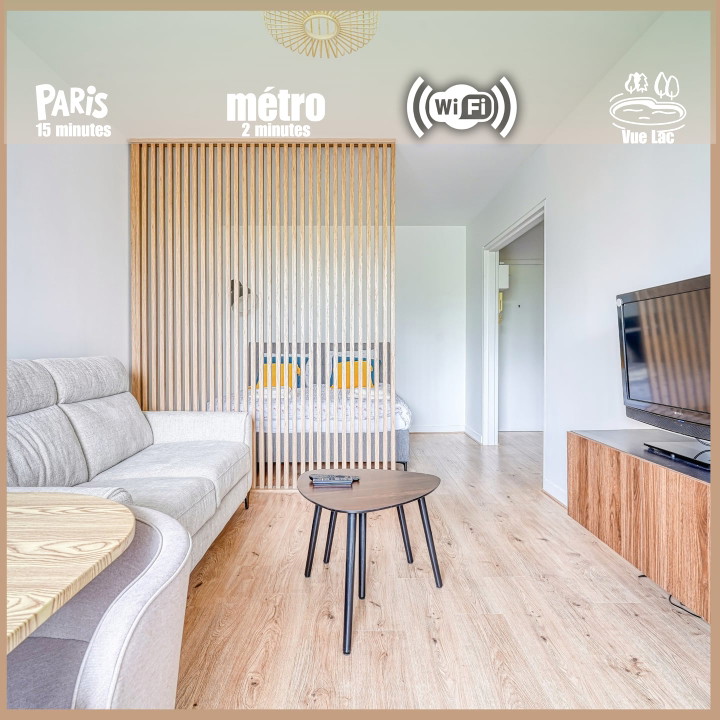Studio Neuf Avec Vue Sur Lac : Commerces & Métro - Créteil