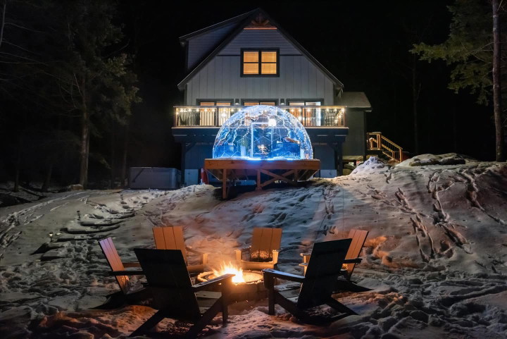 Twin Lakes Chalet | Dome | Hot Tub | Fire Pit - Greenwood, ME