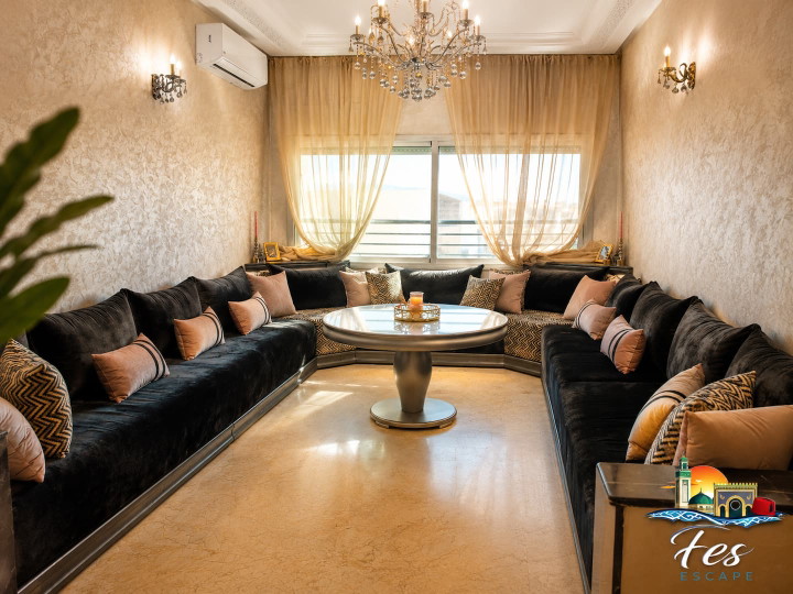- Fes Escape - 91 M² Appartement Avec Balcon, Emplacement Idéal - Fès