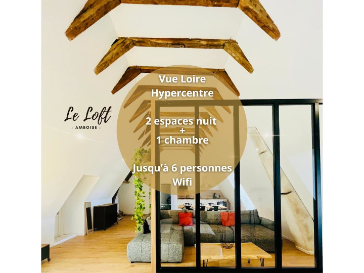 Loft Vue Loire, Climatisé, Spacieux, Hypercentre - Amboise