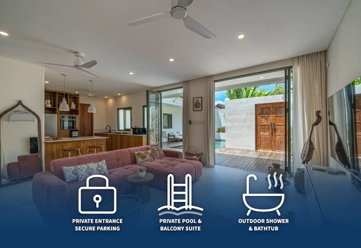 Boutique 4br Villa | Private Pool & Balcony Suite - Canggu