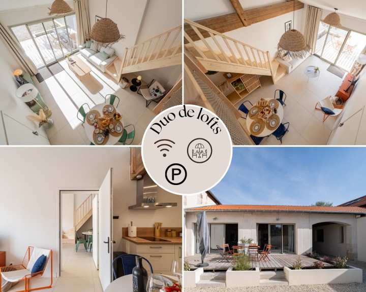 La Grande Escale Du Coq - 2 Lofts Pour 8 Personnes - Saintes